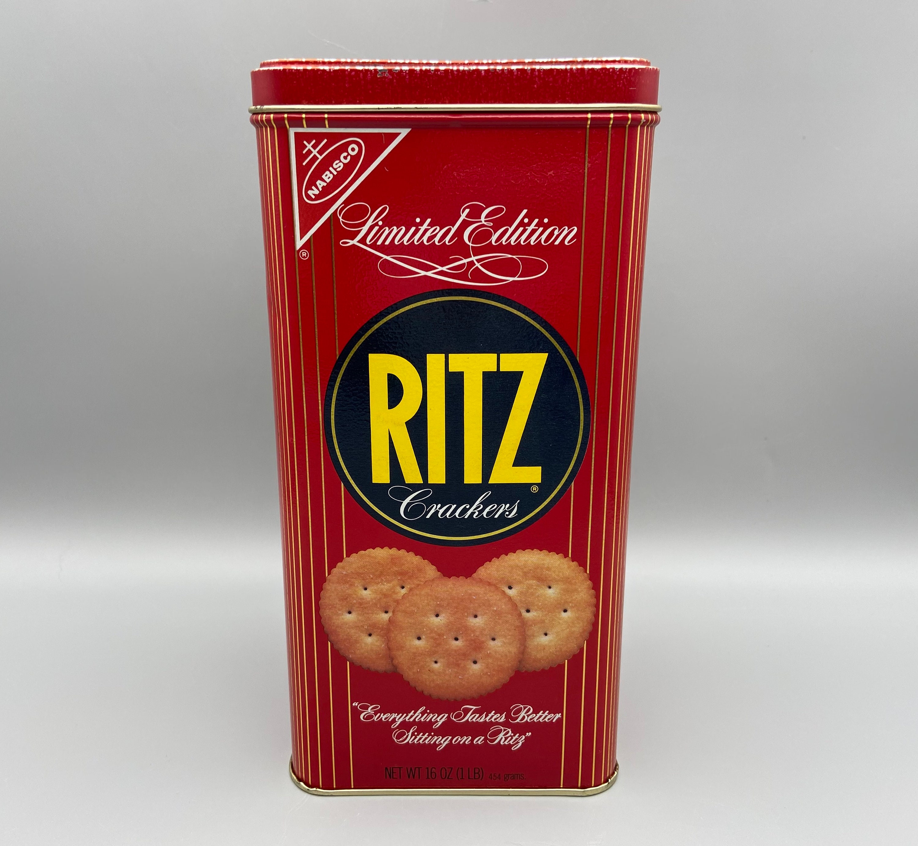 1986 RITZ Cracker Limited Edition Tin by Nabisco Square Tin | Etsy