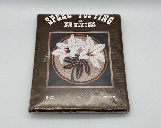 Speed Tufting Kit From Rug Crafters lilies Pattern 35-622 24 X 24 ...