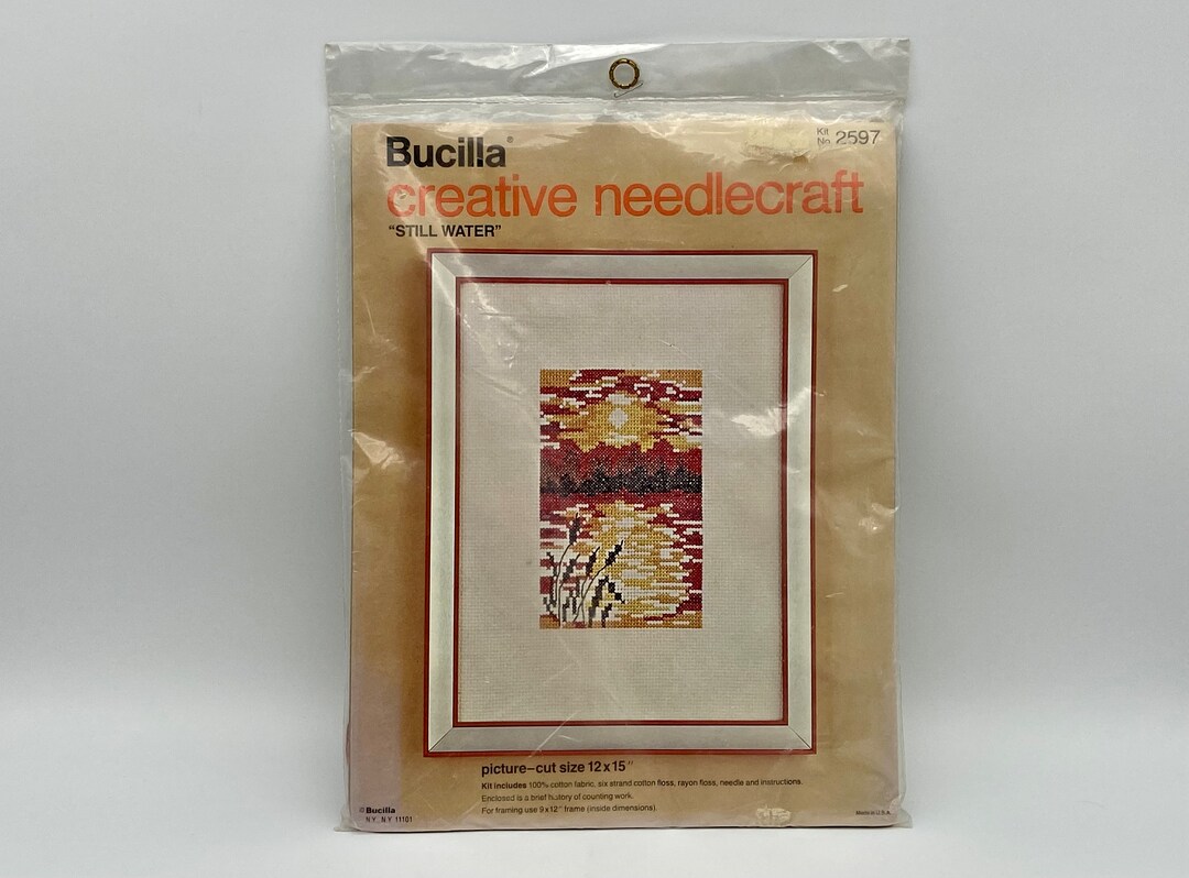 Bucilla Kit Creative Needlecraft still Water No. 2597 Cross Stitch ...