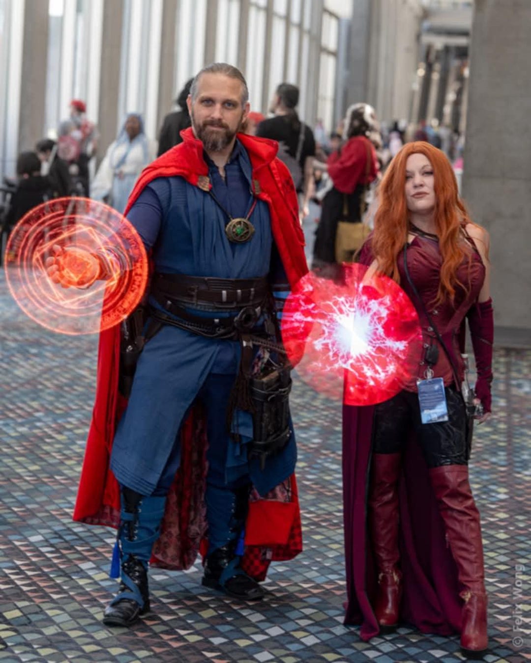 Scarlet Witch Writhing Magic Spell Effect - Cosplay 3D Holographic ...