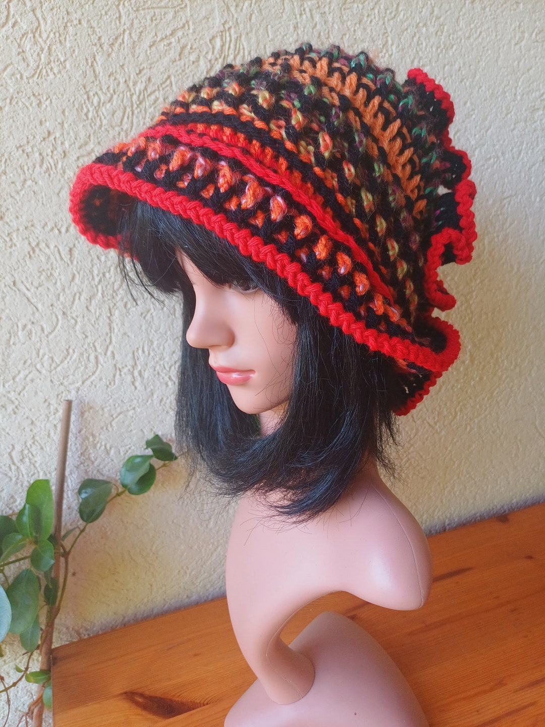 PDF Crochet Twisted Hat/unique Hat /free Form Crochet Hat/versatile ...
