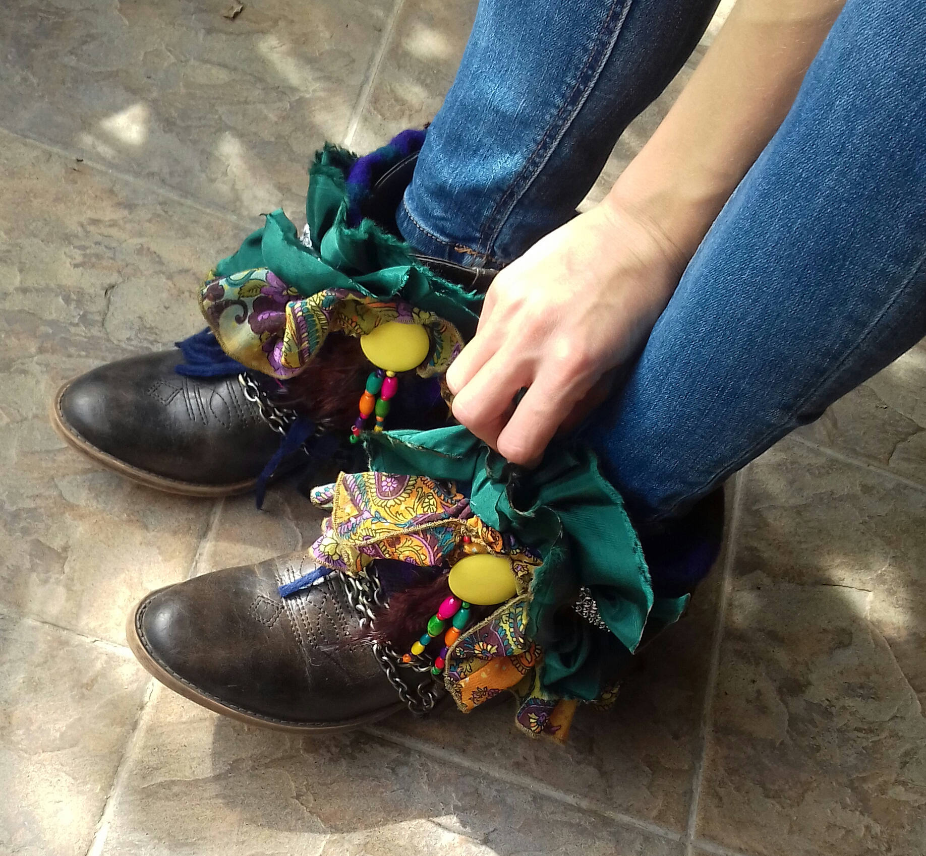 Boho Boot Wraps Boot Accessories Boot Cuffs Boot Bling - Etsy