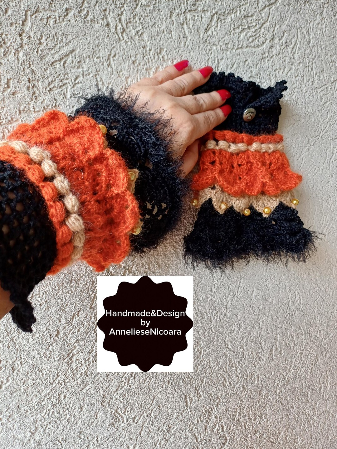 Beautiful ,elegant and Warm Cuffs /wrist Warmer/bohemian /gift for a ...