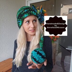 PDF Pattern :crochet Long Tail Hat/pixie Hat /winter Hat /adult Size ...