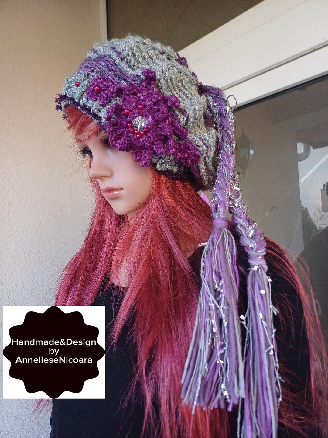 Premium Slouchy Beret/hand Crochet Bohemian Beret/luxury French Beret ...