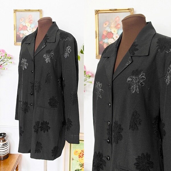 Black Jacket - Etsy UK