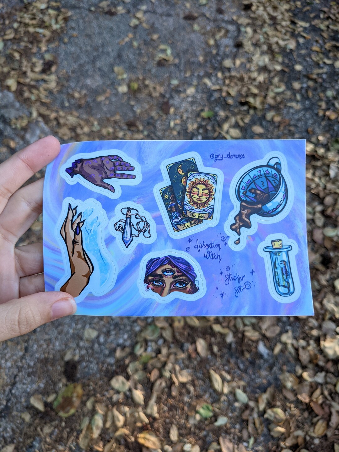 Divination Witch Weatherproof Stickers Magic Sticker Sheet - Etsy UK