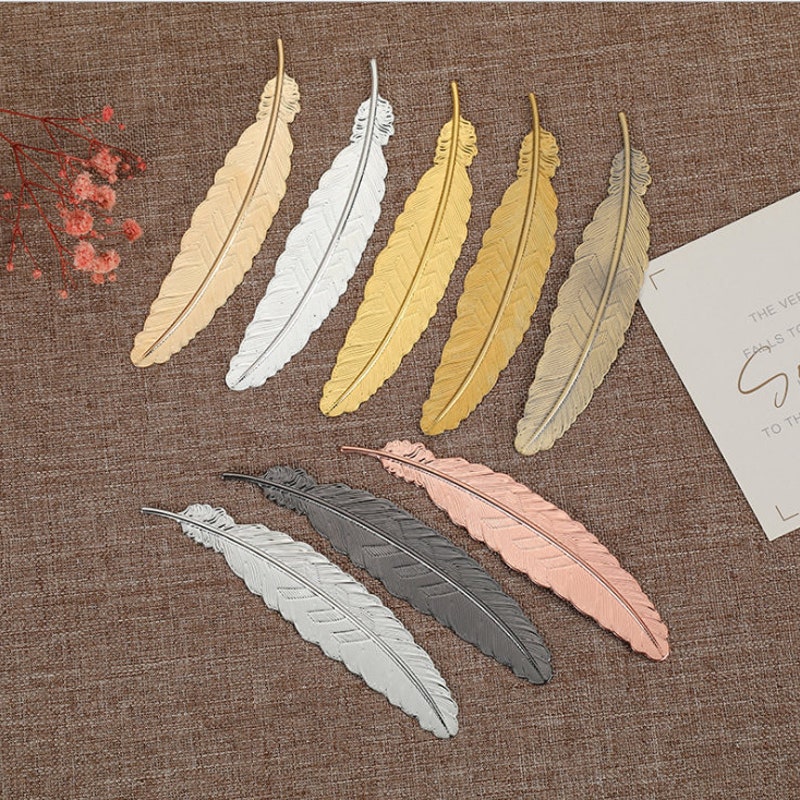 Feather Bookmarks - Etsy