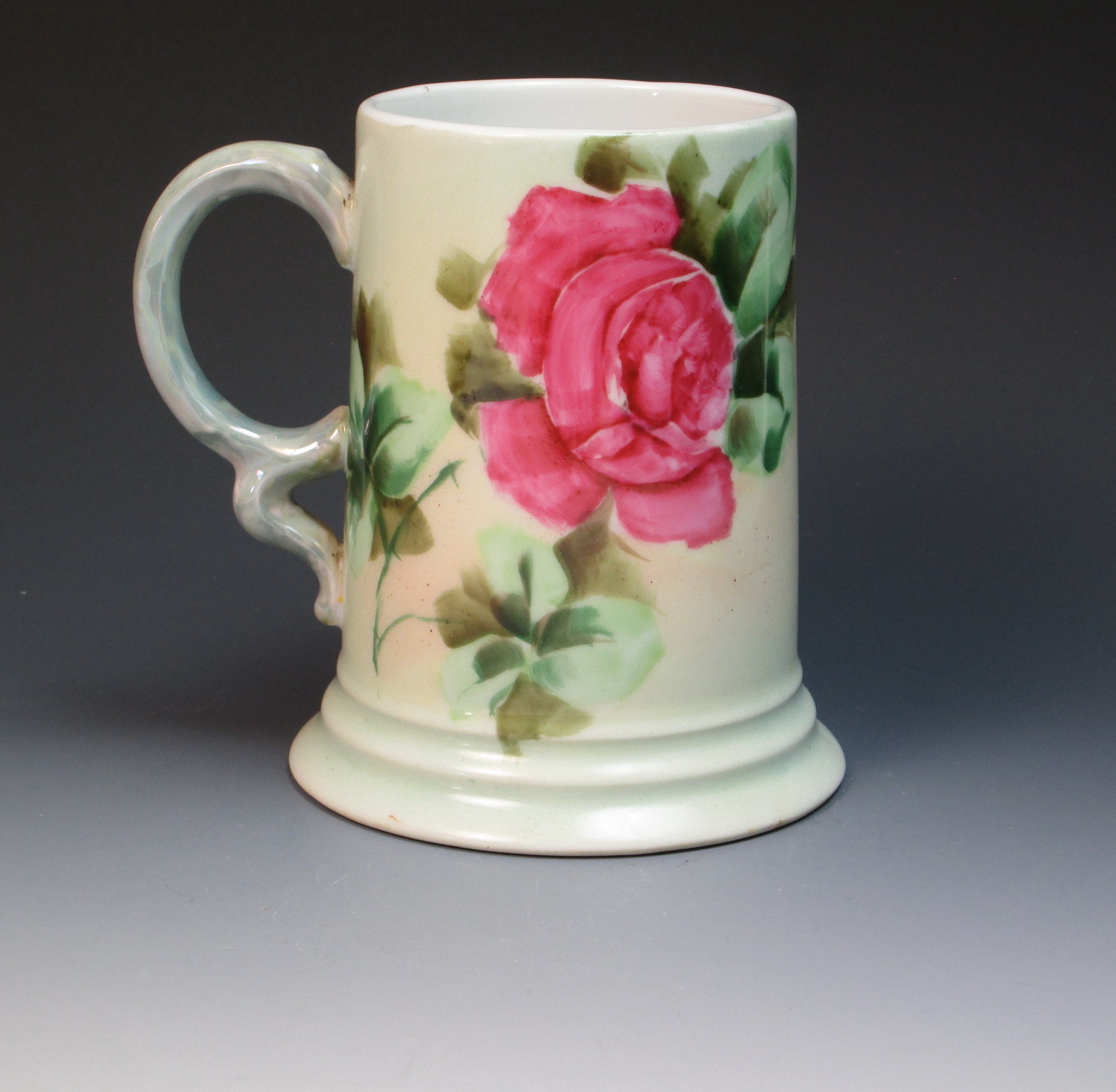 Antique Hand Painted Austria Porcelain Mug With Roses, PSL Austria ...