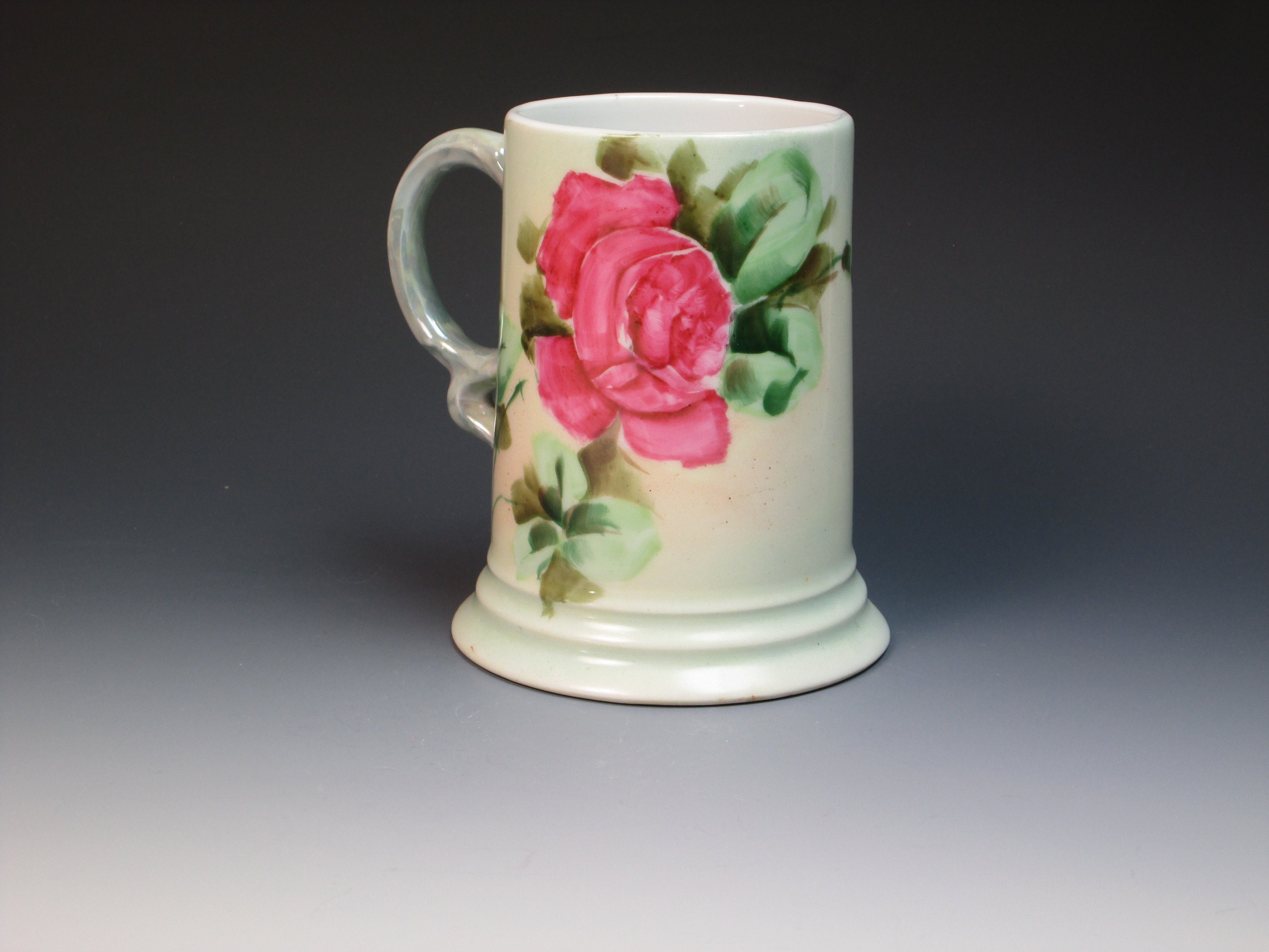 Antique Hand Painted Austria Porcelain Mug With Roses, PSL Austria ...