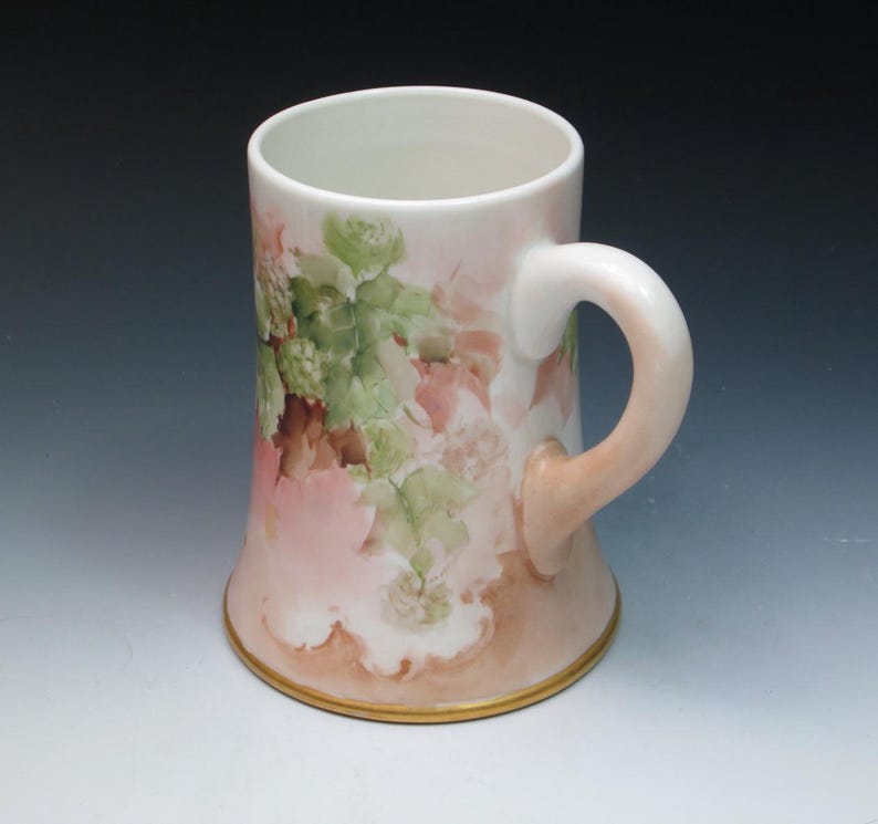 Antique Hand Painted Porcelain Belleek Mug With Hopps, CAC Belleek 1894 ...