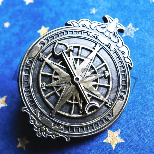 Compass Pin - Etsy