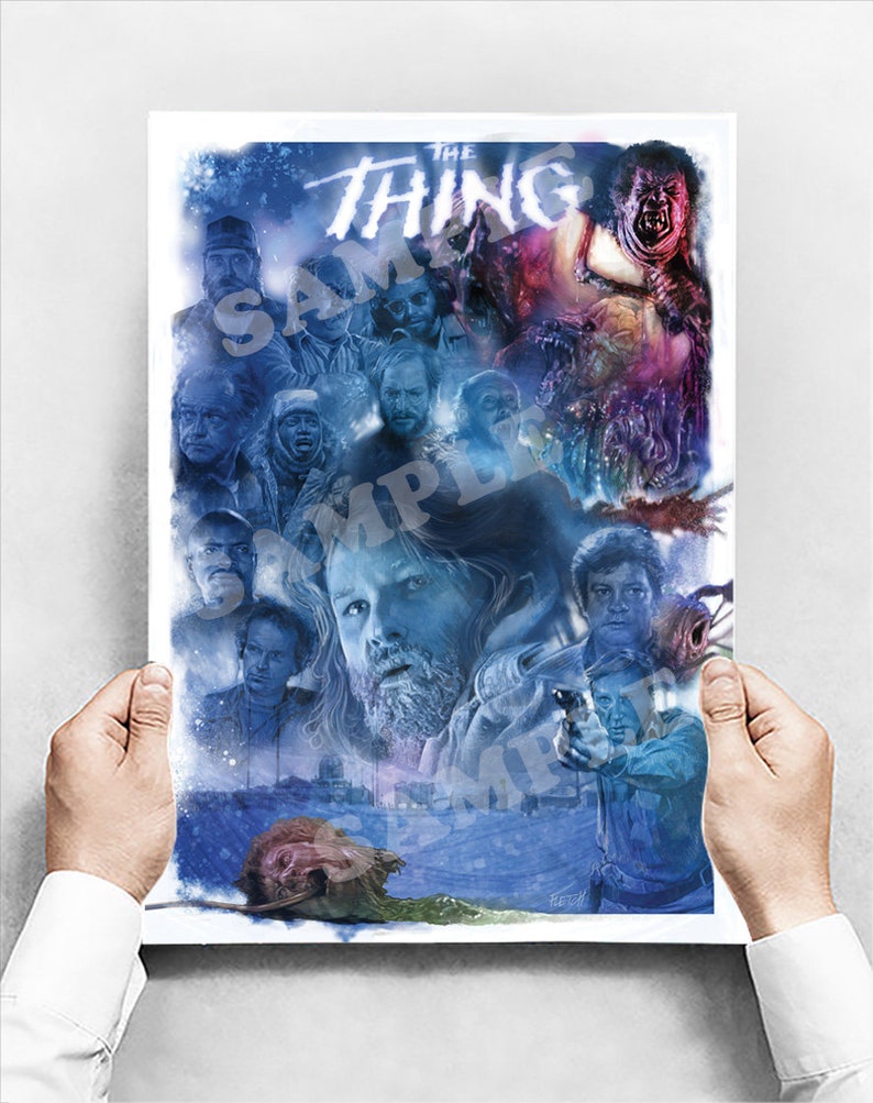 John Carpenter's the Thing A3 Poster - Etsy
