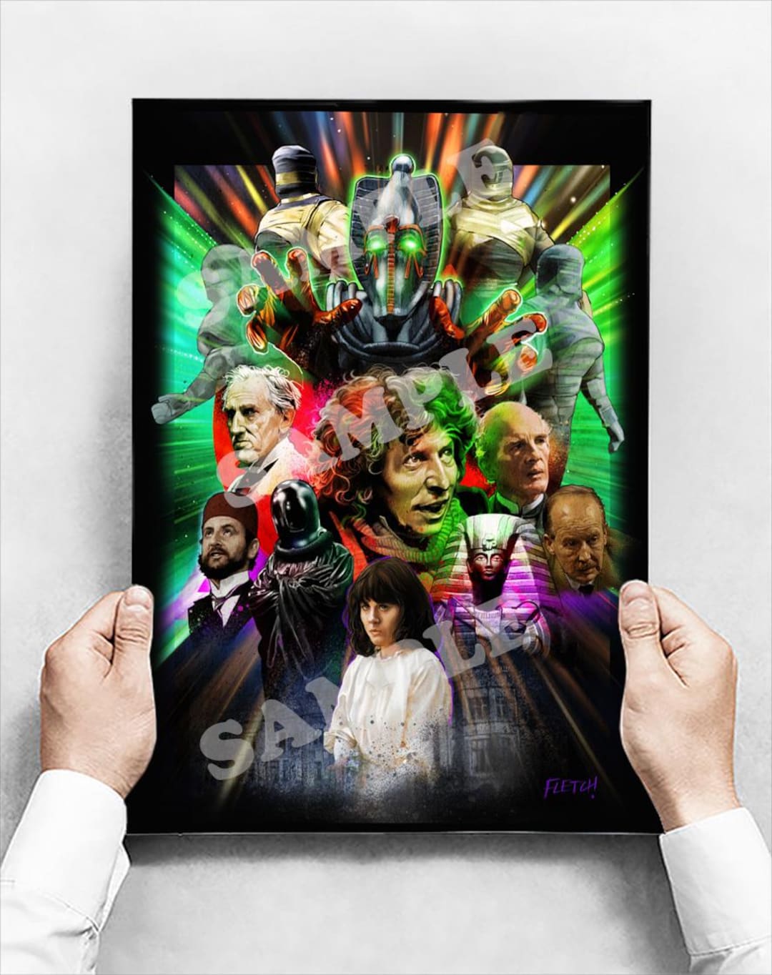 Doctor Who Pyramids of Mars (green) A3 Poster - Etsy