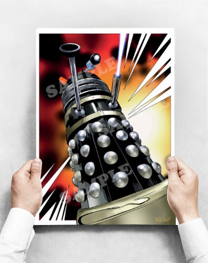 Doctor Who Black Dalek A3 Poster - Etsy