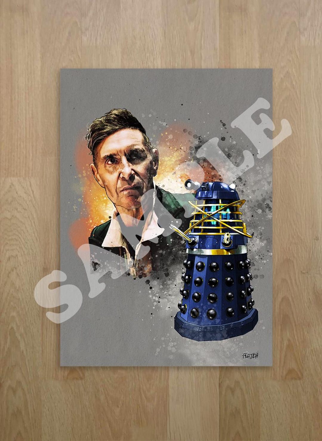 8th Doctor and Daleks Poster A4 - Etsy