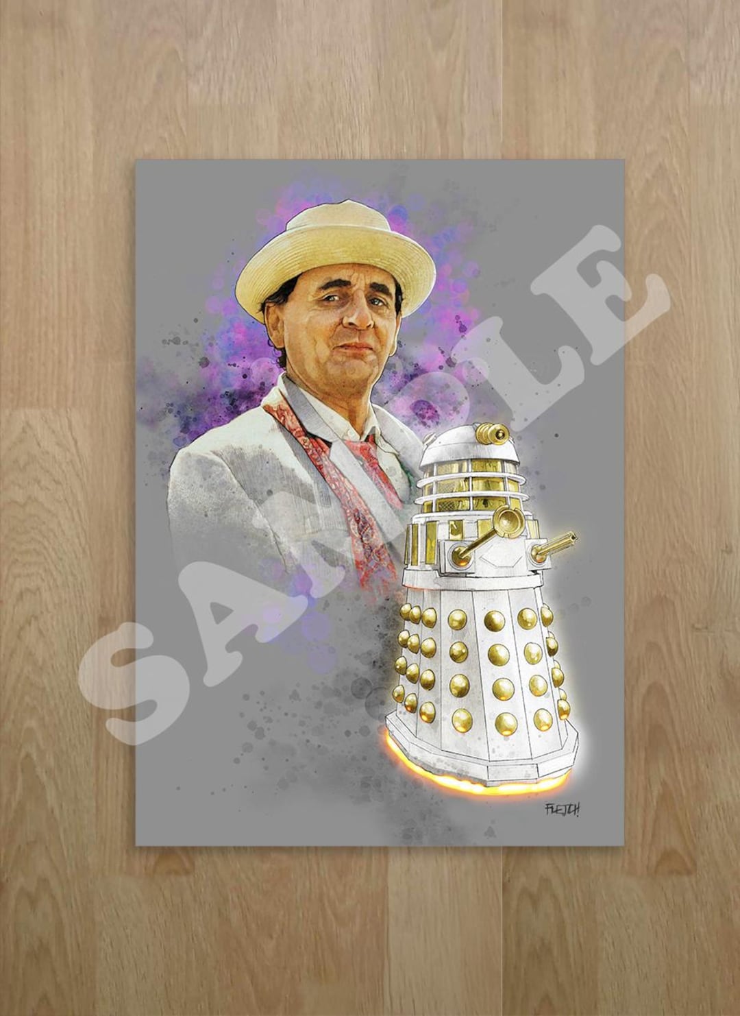 7th Doctor and Daleks Poster A4 - Etsy