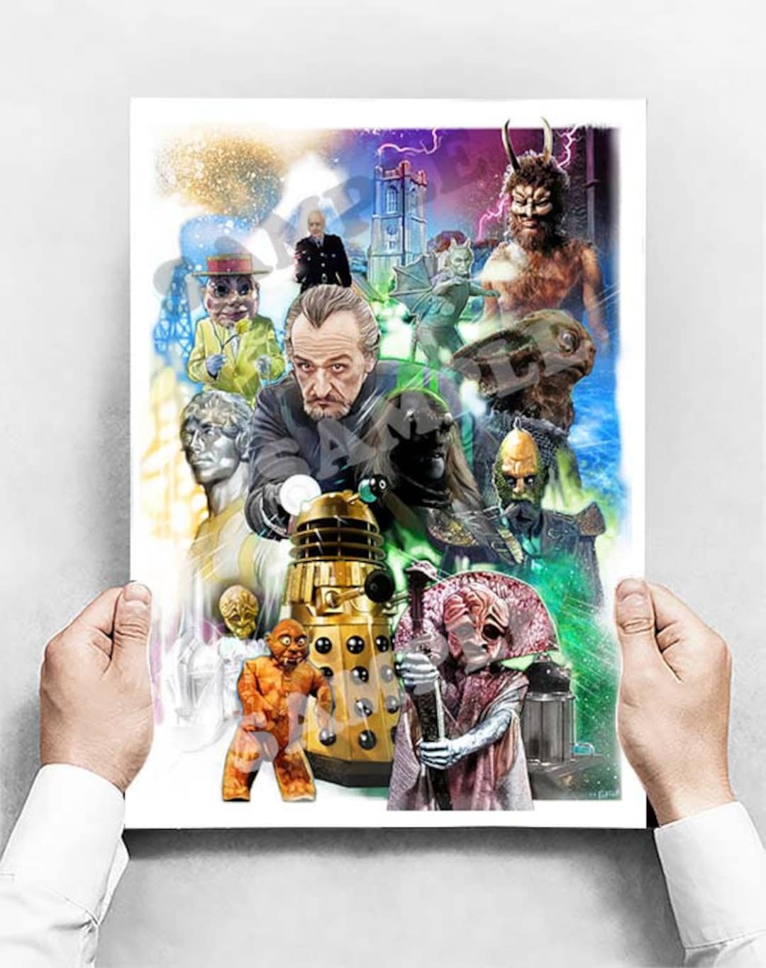 Roger Delgado as the Master Poster A3 - Etsy