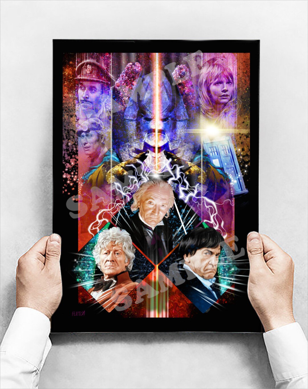 The Three Doctors Poster A3 - Etsy