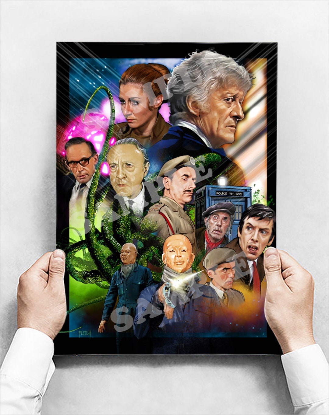 Doctor Who 3rd Doctor Spearhead From Space A3 Poster - Etsy
