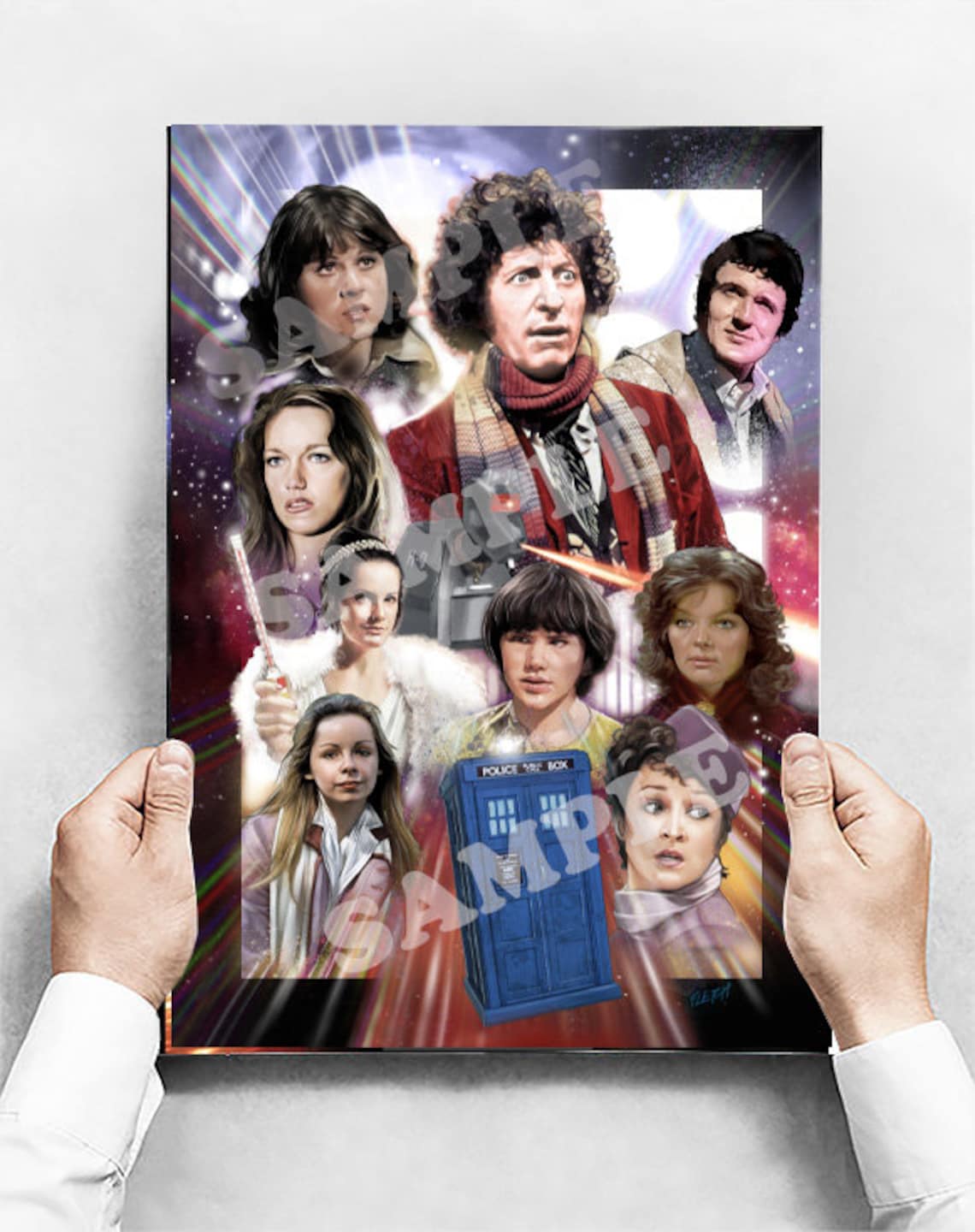 4th Doctor and Companions Poster A3 - Etsy