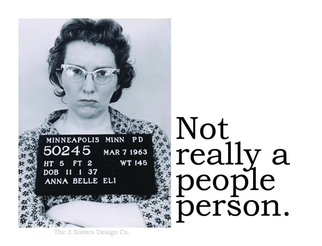 Big House Sticker, Not Really a People Person. - Etsy