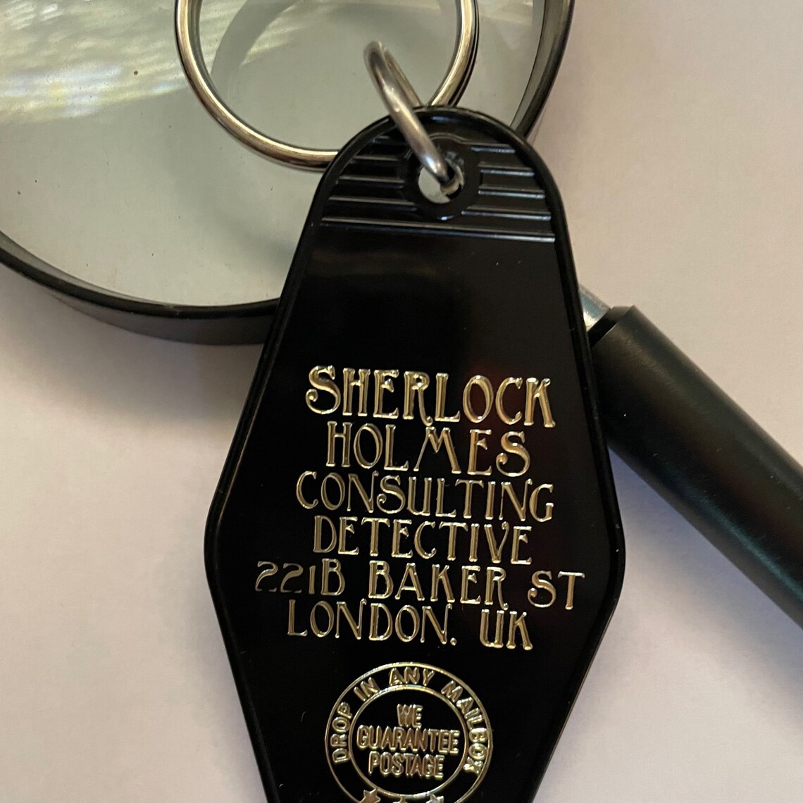 Sherlock Holmes Key Fob - Etsy