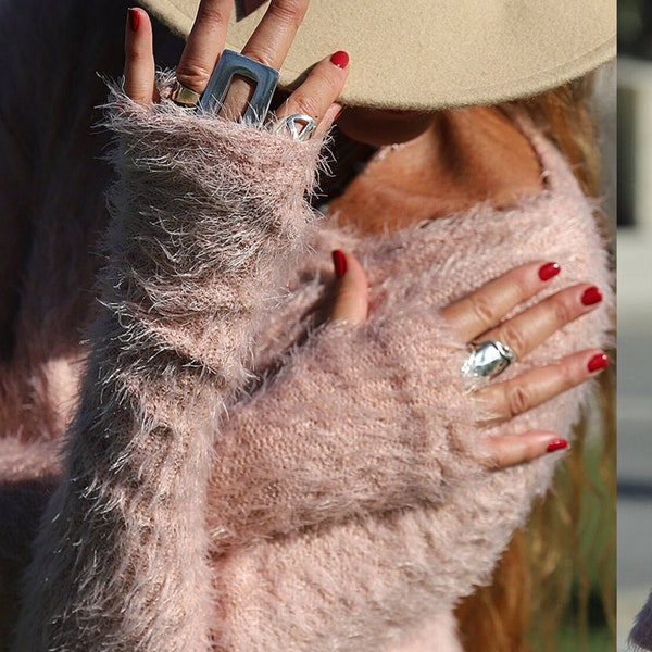 Fuzzy Pink Top - Etsy