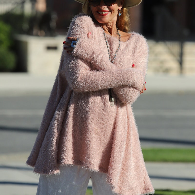 Fuzzy Pink Top - Etsy