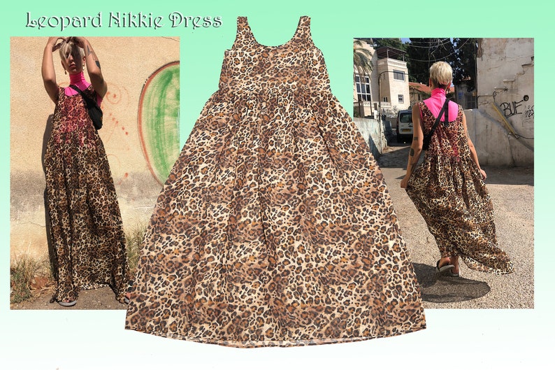 Leopard Sheer Maxi Dress - Etsy