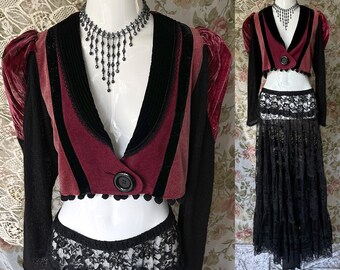 Steampunk Black Cropped Jacket - Etsy