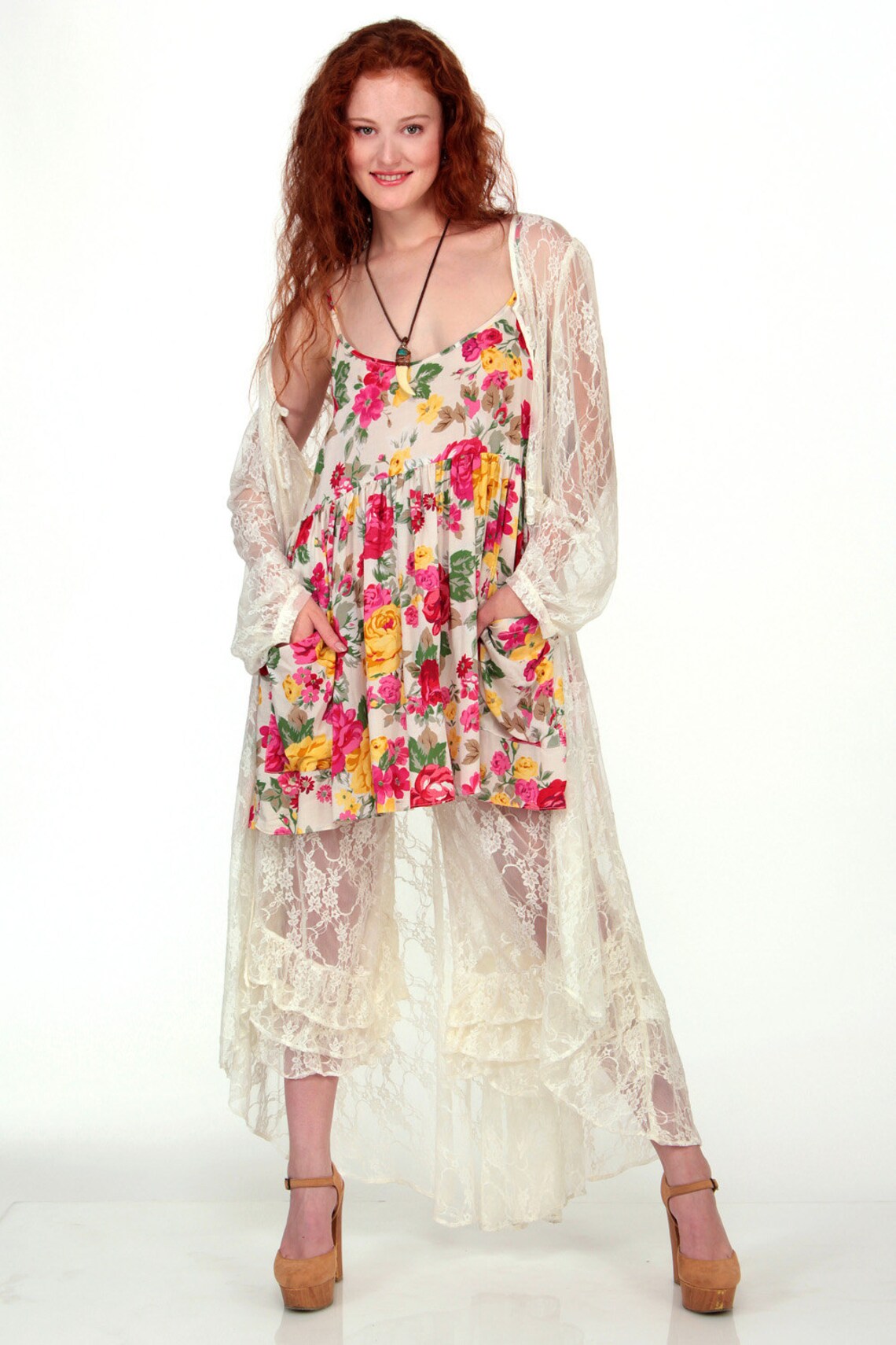 Ivory Lace Duster Jacket/boho Lace Duster/white Lace Jacket | Etsy