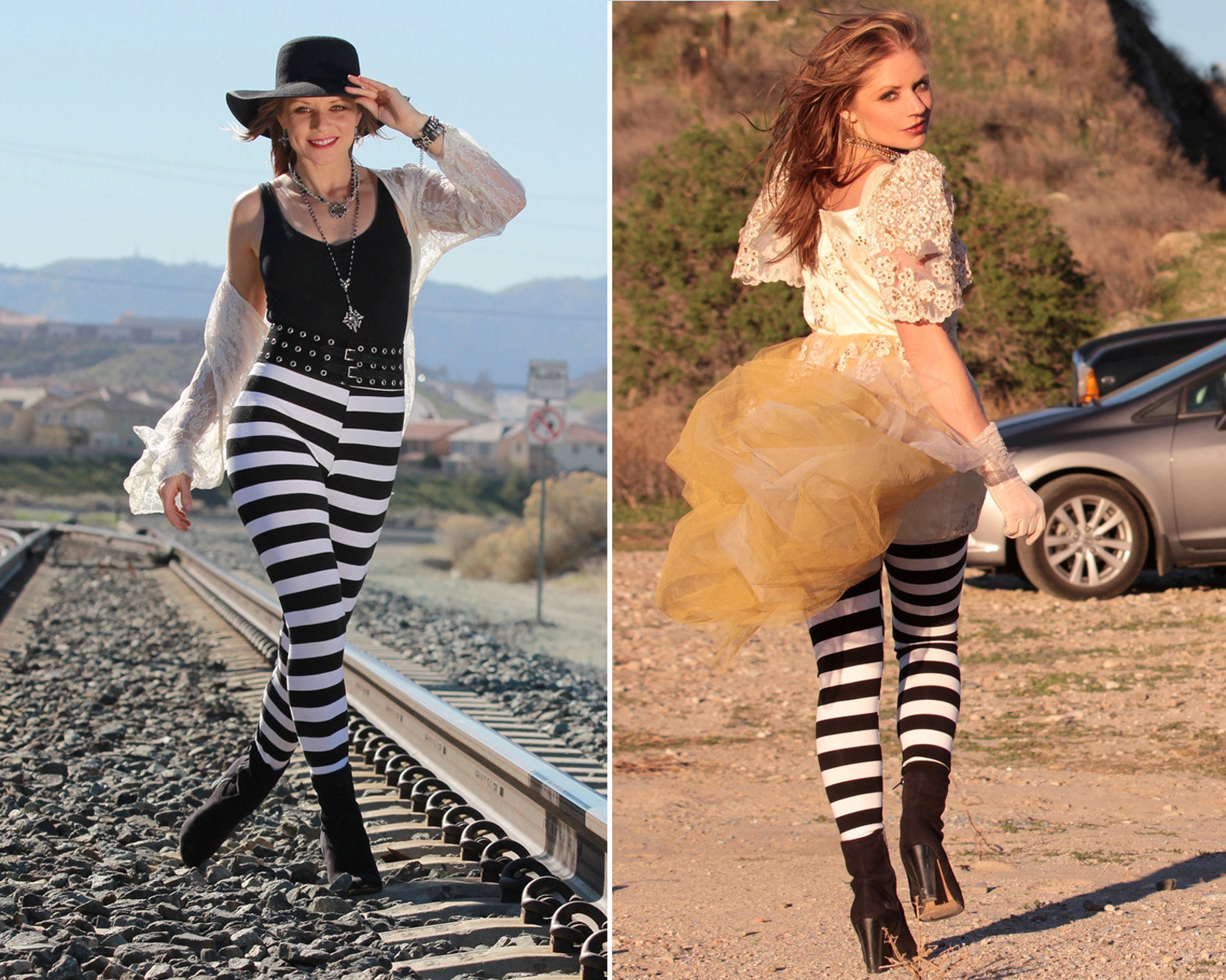 Striped EXTRA Long Leggings Tights Daddylonglegz | Etsy