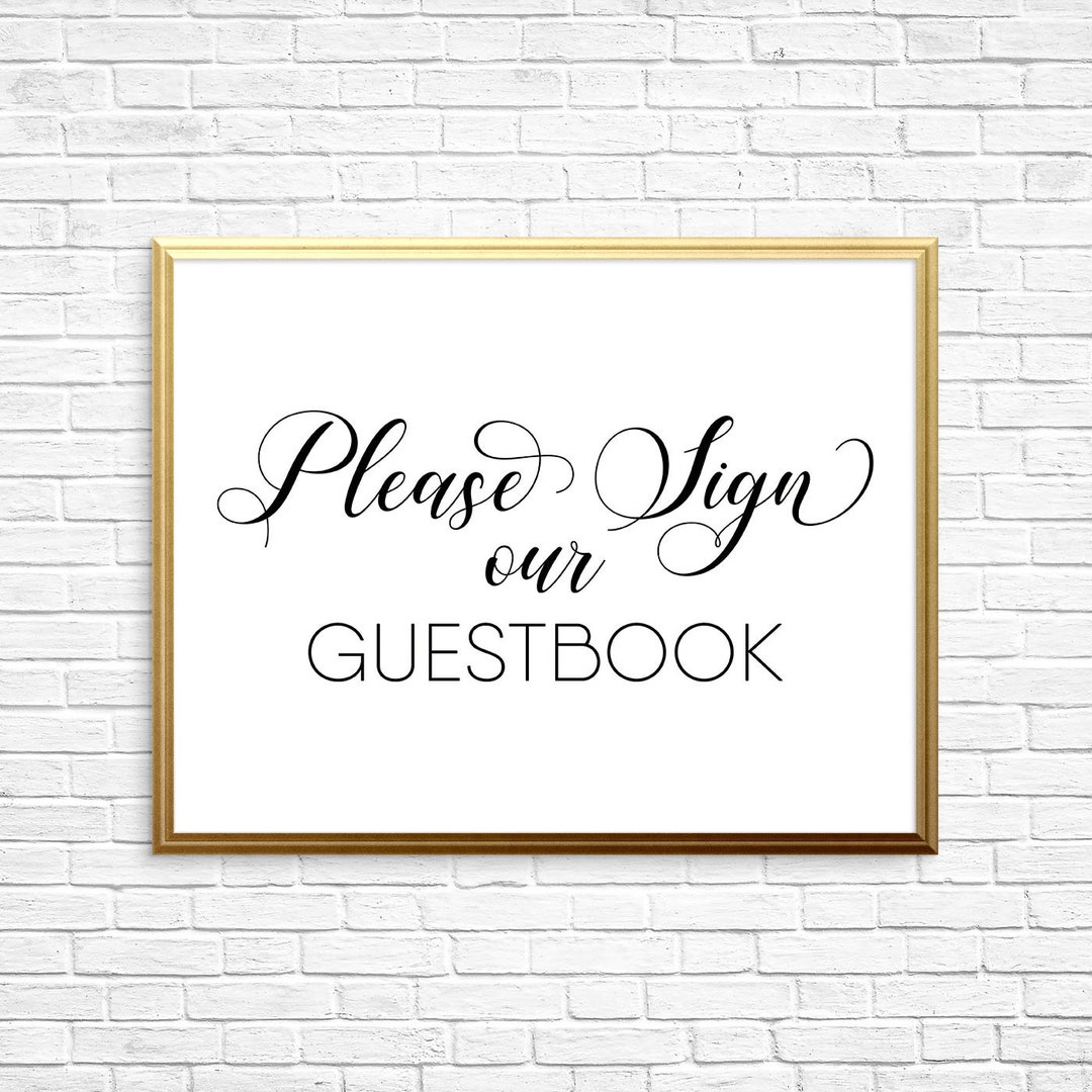Printable Art, Please Sign, Wedding Guestbook, Couples Gifts, Wedding ...