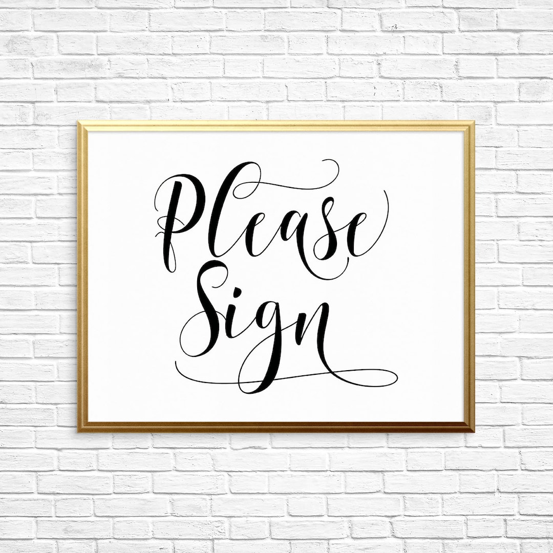 Printable Art, Please Sign, Wedding Guestbook, Wedding Sign, Love Quote ...