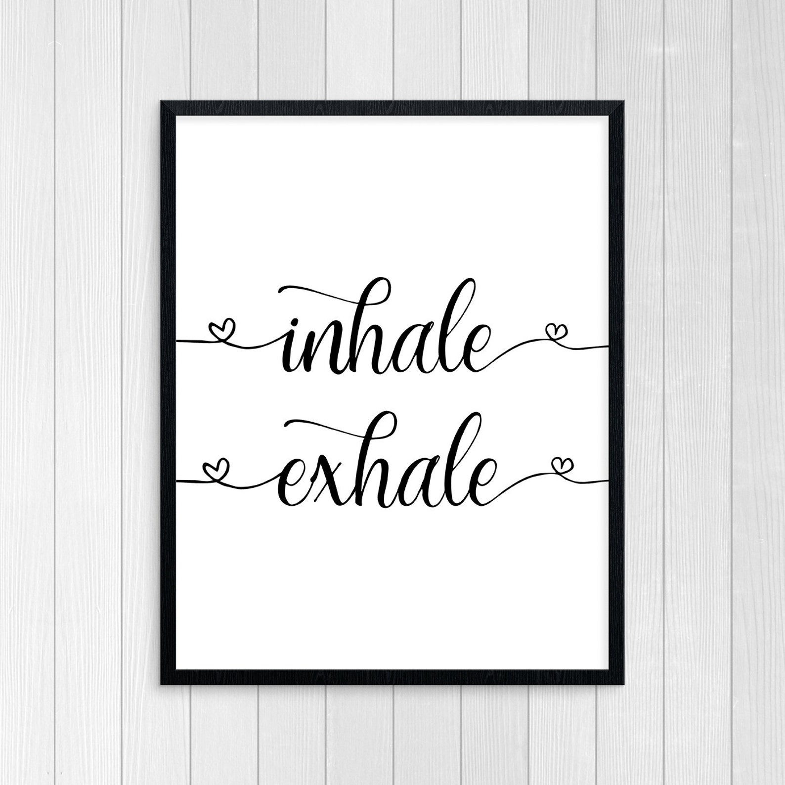 PRINTABLE ART, Inhale Exhale, Motivational, Inspirational Quote, Deep ...