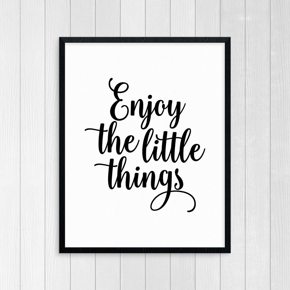Printable Art, Enjoy the Little Things, Wall Art, Inspirational Quote ...