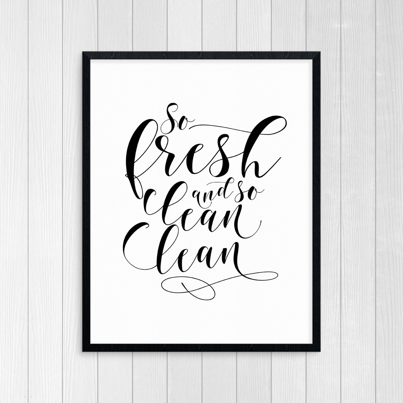 PRINTABLE ART, so Fresh and so Clean Clean, Bathroom Wall Art, Bathroom ...