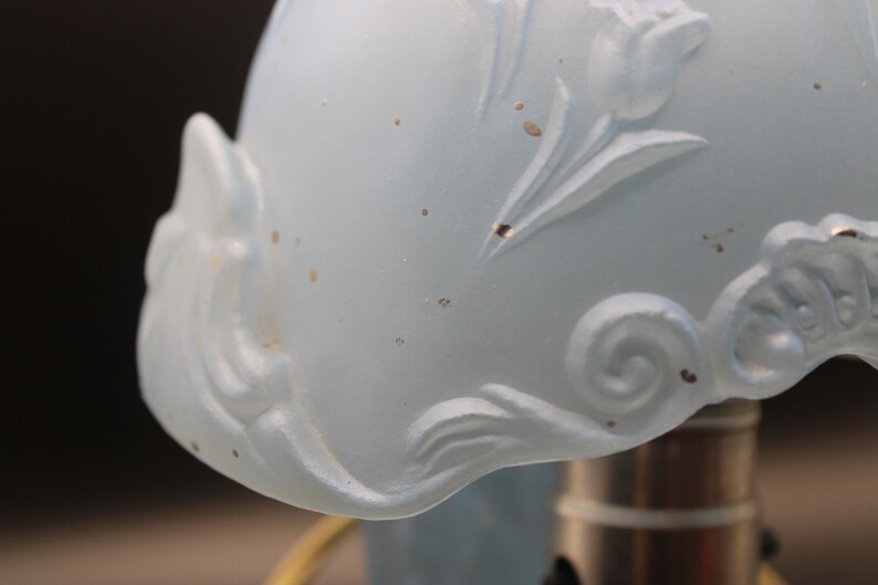 Antique Dutch Girl Blue Satin Boudoir Lamp - Etsy