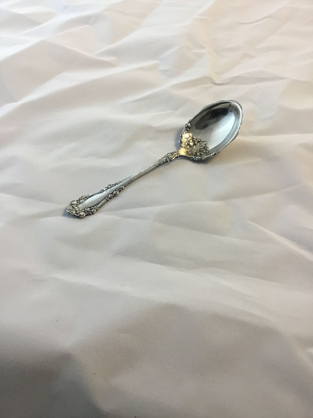 Jelly Spoon, 1847 Rogers Bros. C1897-1899 Silverplate Berkshire ...