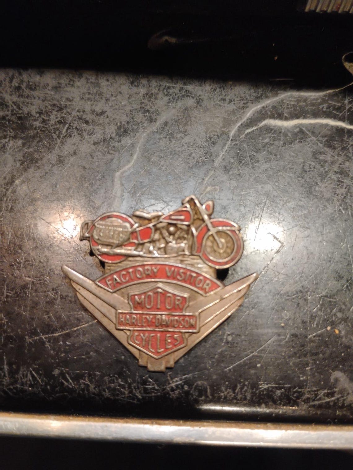 1950 Harley Davidson Factory Visitor Badge/pin - Etsy