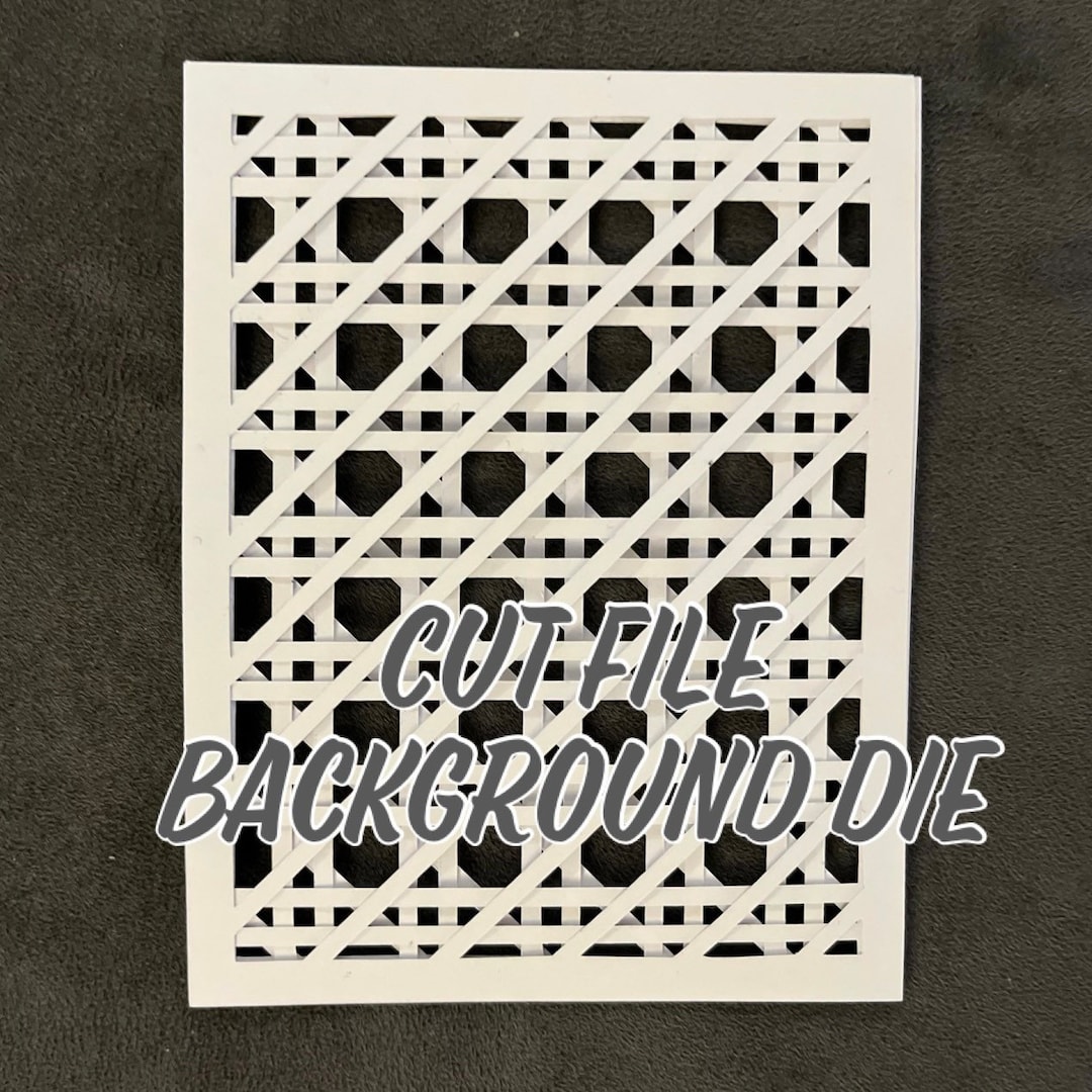 A2 Die- Rattan Layered Background Die SVG- Layering Die Cut- Cardmaking ...