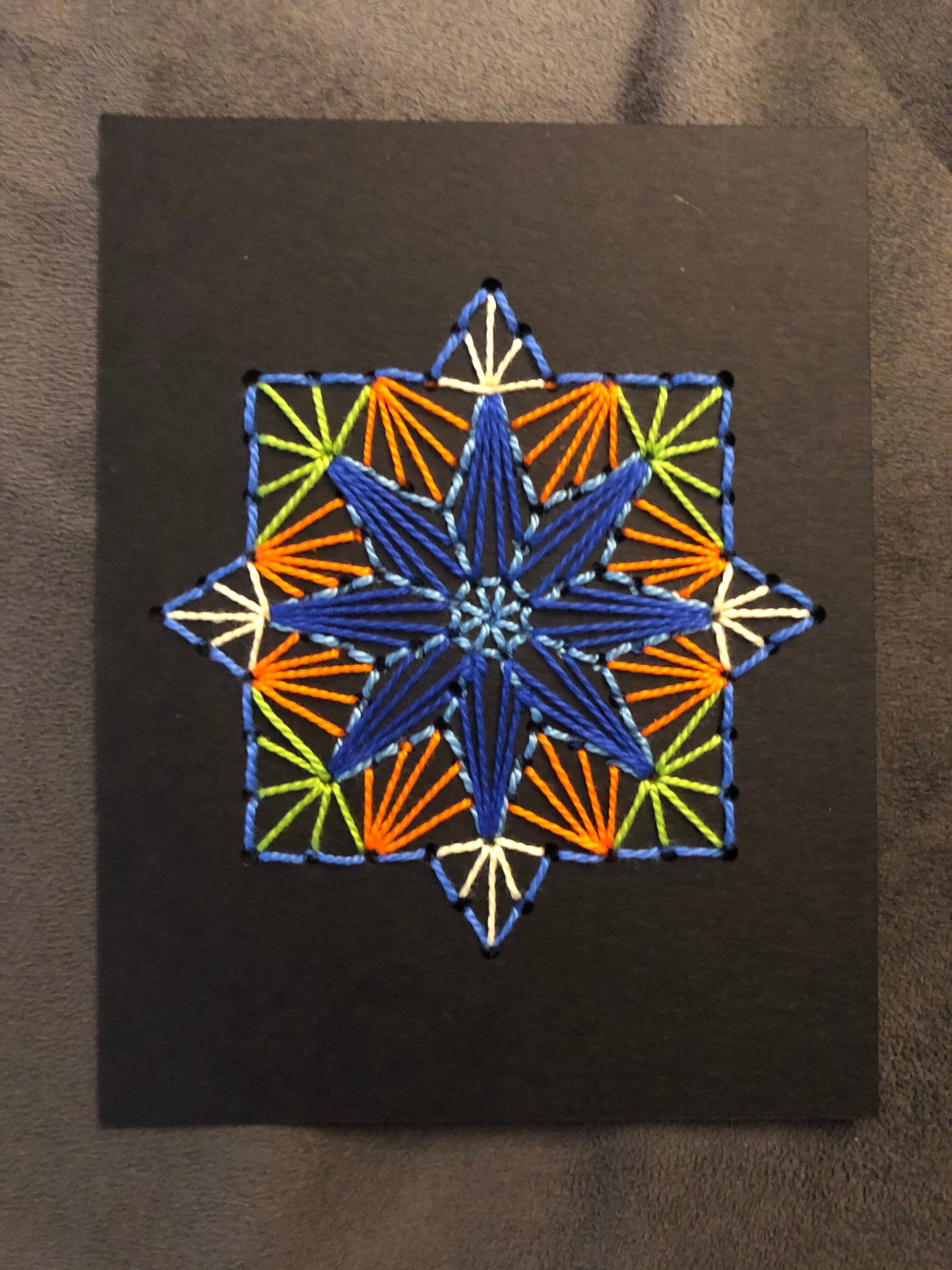 Stitched Card A2 Die- 8 Point Star Card- Digital Die Cut- Cardmaking ...