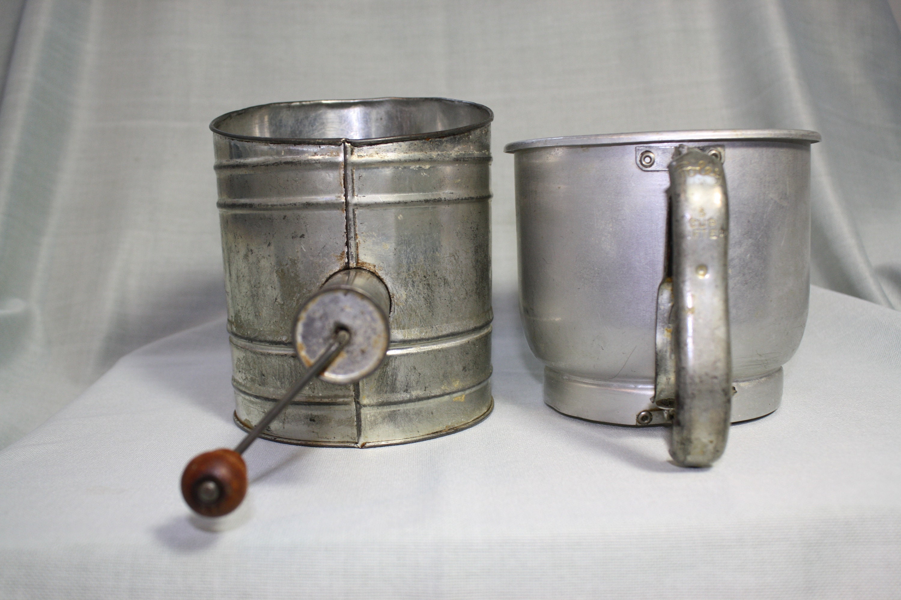 Vintage Flour Sifters Foley and Red Handled Crank - Etsy