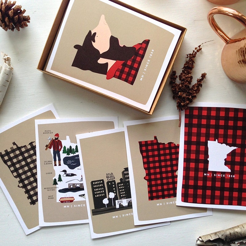 Minnesota Card - Etsy