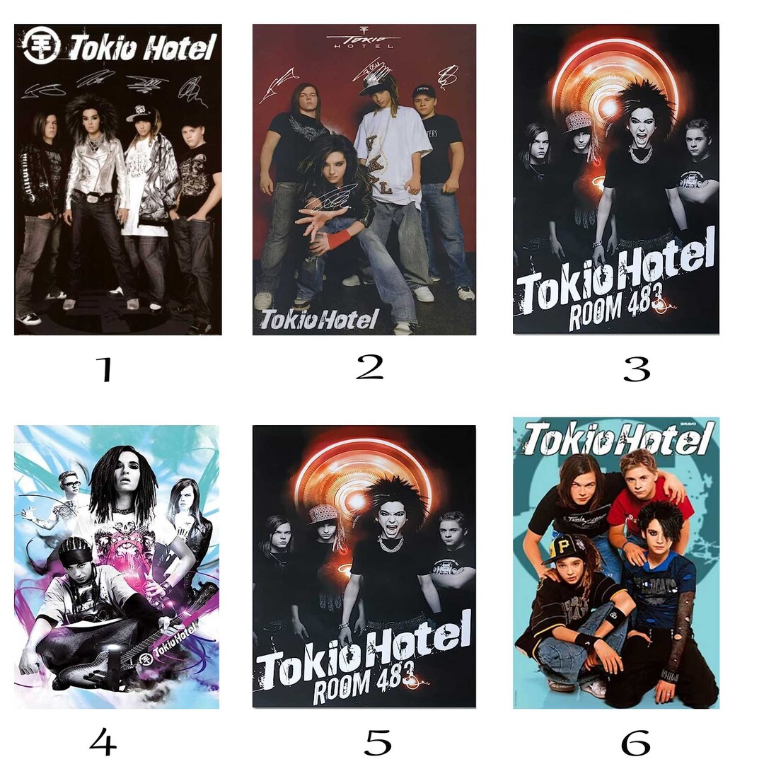 Tokio Hotel Signatures Poster Vintage Music Band Poster - Etsy