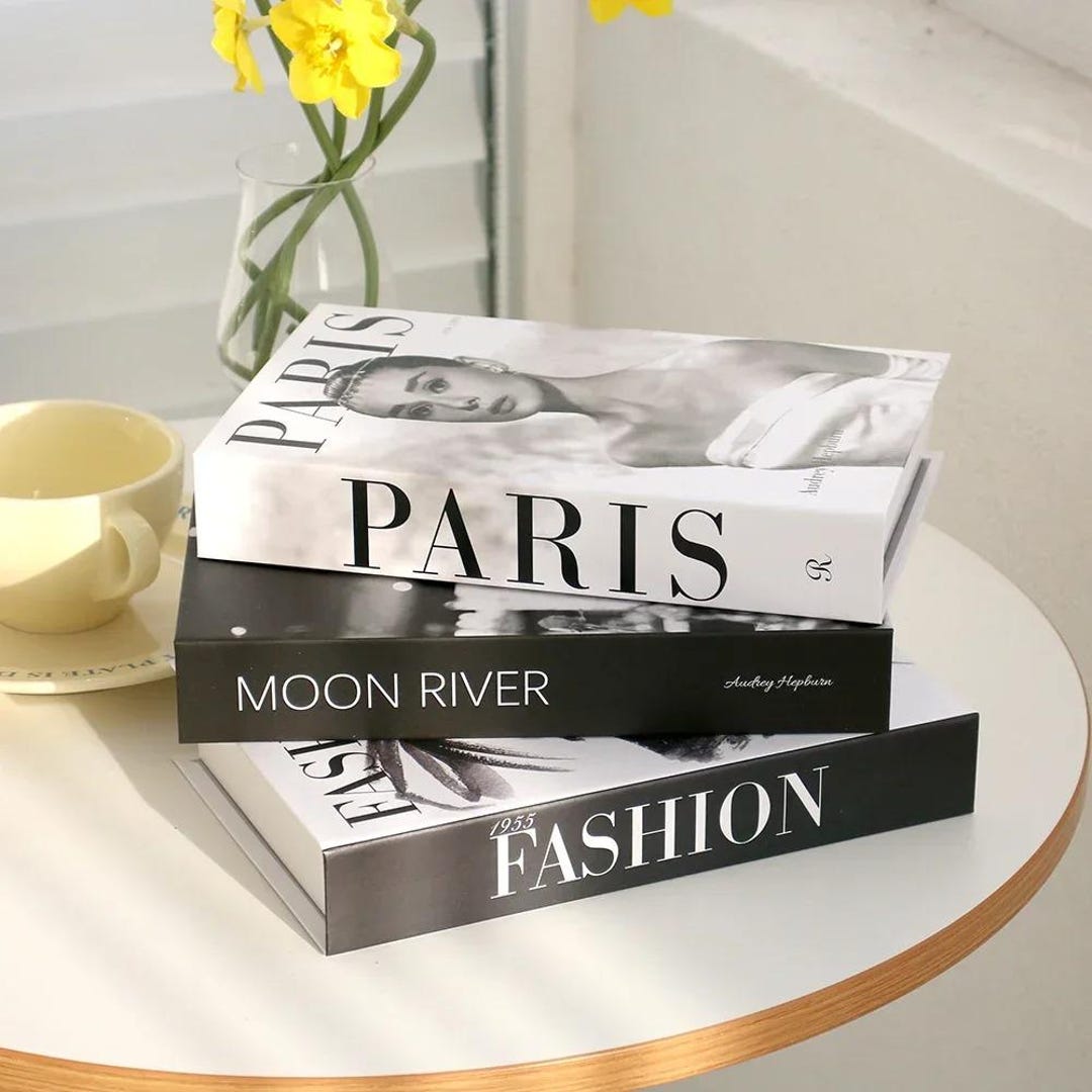 3pcs Fashion Fake Book Openable Book Box Storage Living Room Decoration ...