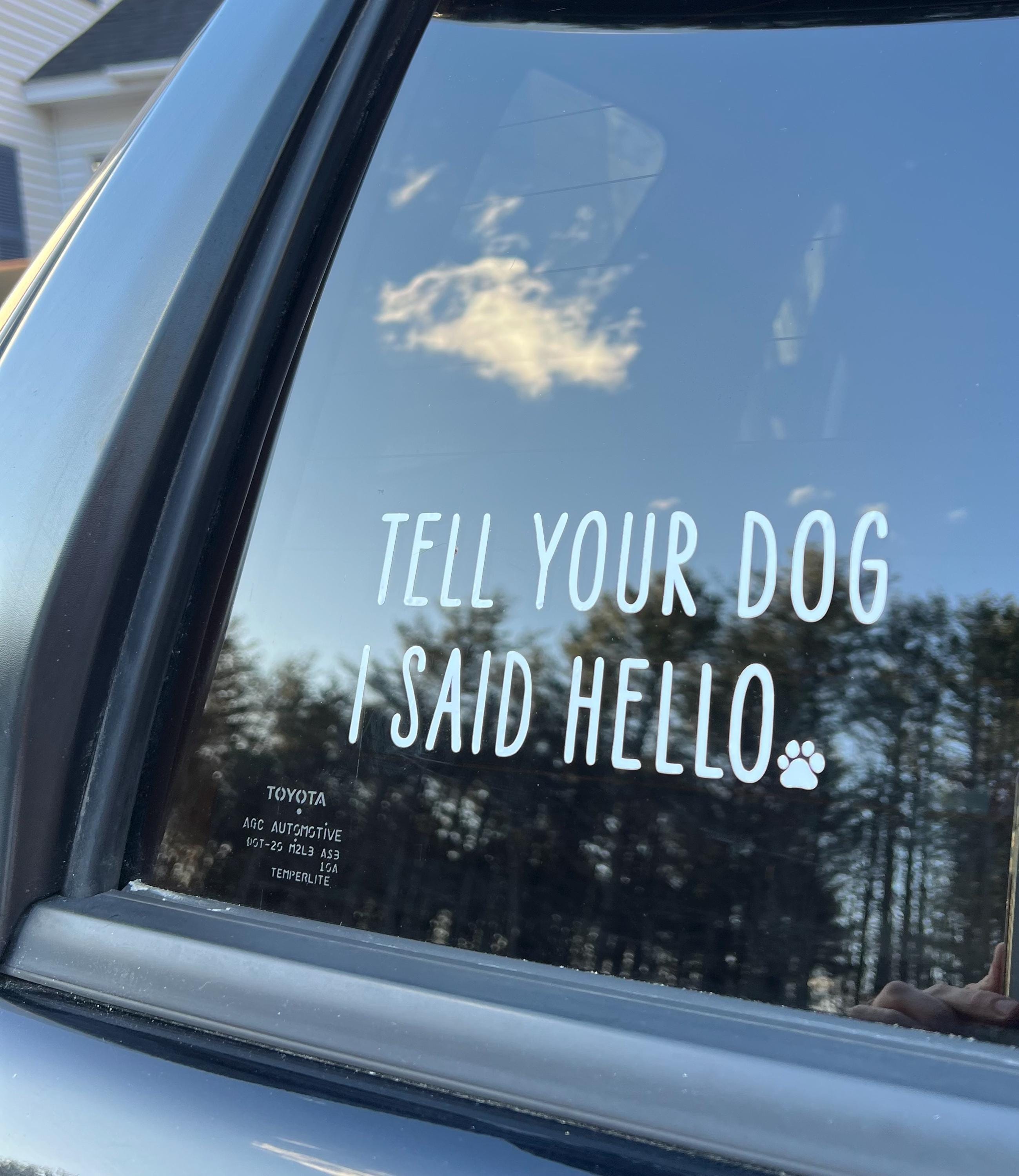 Tell Your Dog I Said Hello Decal - Etsy