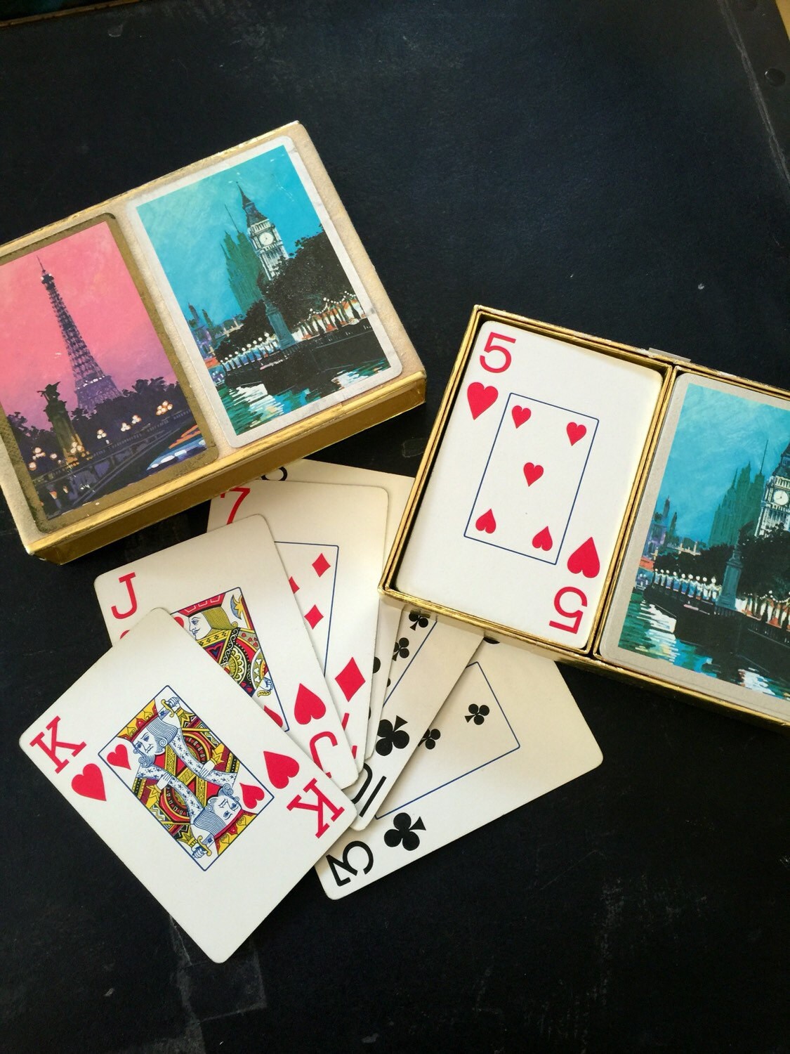 Vintage Double Boxed Set of Playing Cards by Congress - Etsy