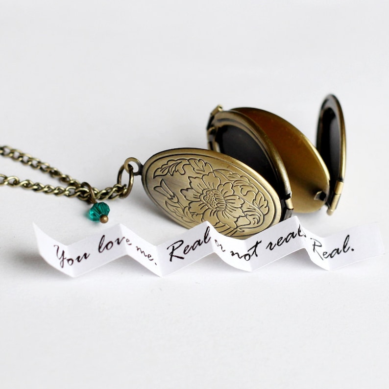 Photo Locket Necklace Secret Message Vintage Style Four - Etsy